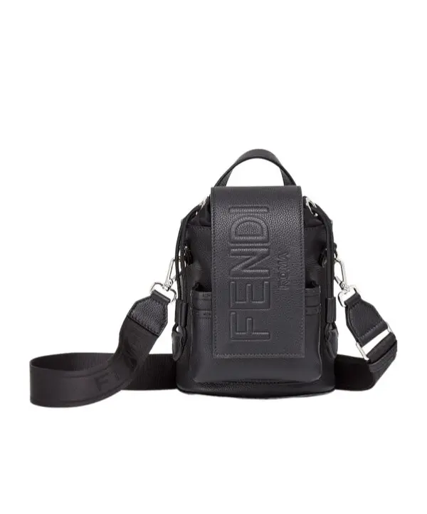 Fendi Roma Strike One-shoulder Mini Backpack - Black