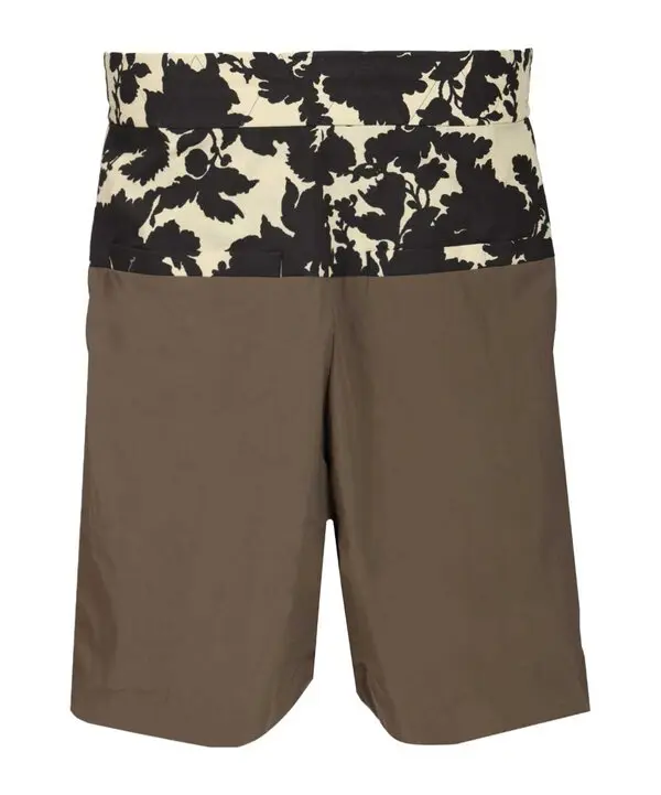 Dries Van Noten Pablo Floral Paneled Shorts
