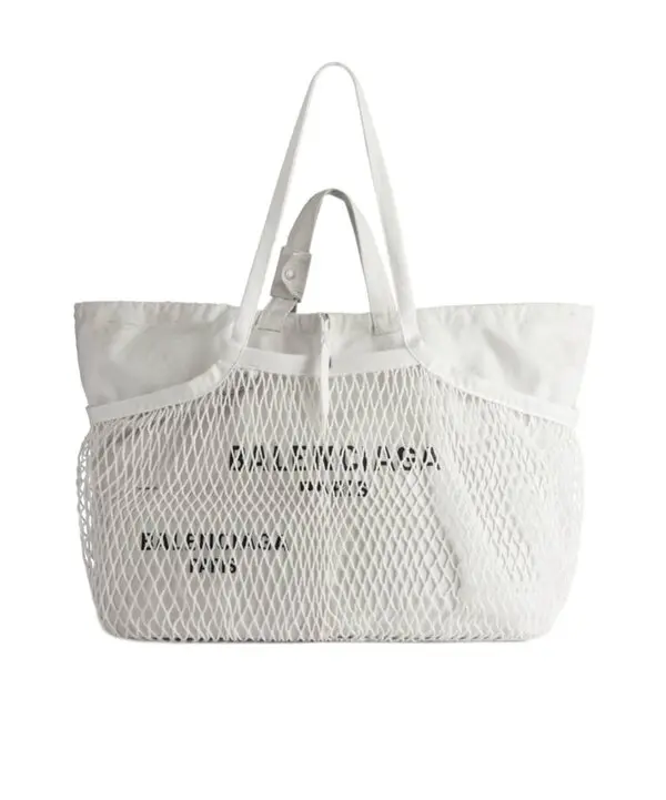 Balenciaga Woven Layered Tote Bag