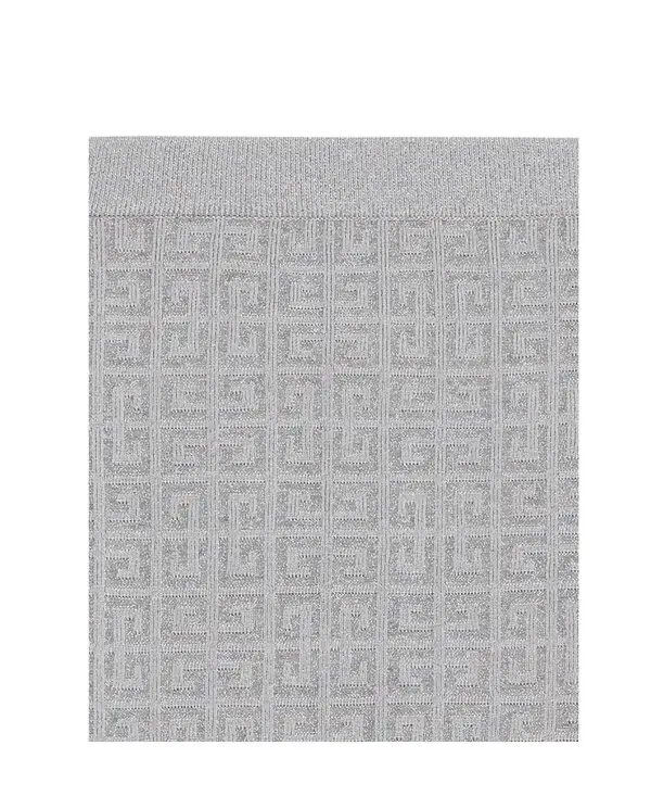 Givenchy Jacquard Knit Mini Skirt - Silver