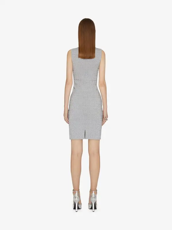 Givenchy Jacquard Knit Mini Skirt - Silver