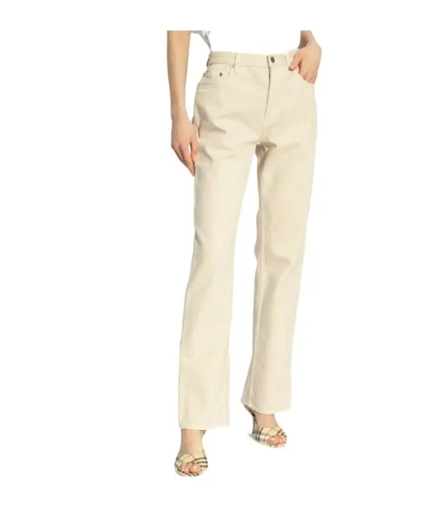 Burberry Logo Patch Straight-leg Trousers