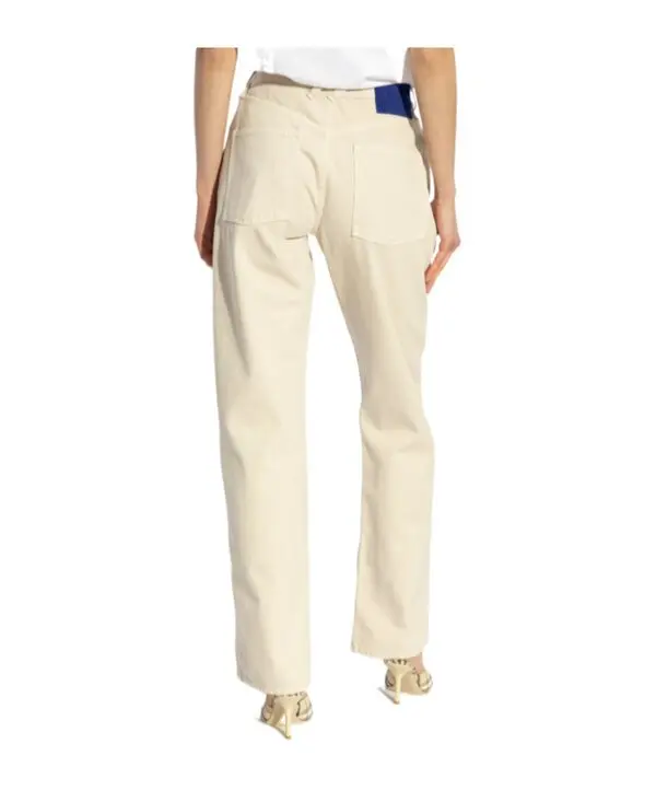 Burberry Logo Patch Straight-leg Trousers