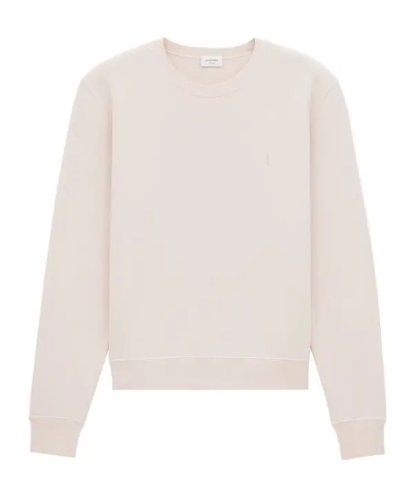 Saint Laurent Cassandre Crewneck Sweatshirt - Pink