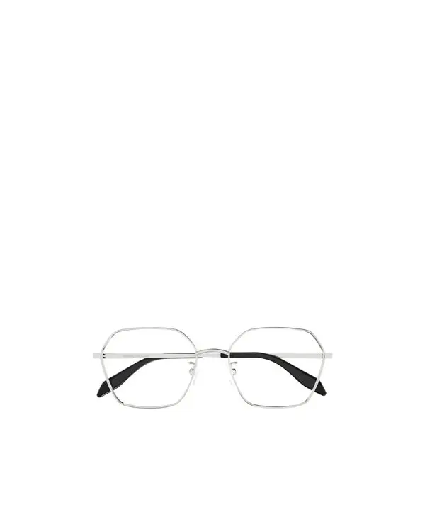 Alexander McQueen Hexagon Frame Glasses - White