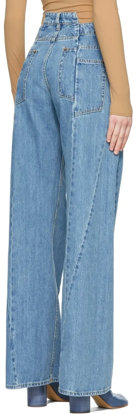 MAISON MARGIELA Décortiqué Flared Jeans - Blue