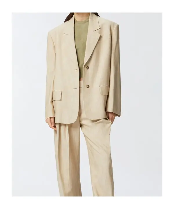 Pinko Belted Oversized Blazer Jacket