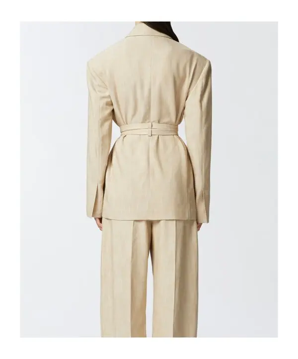 Pinko Belted Oversized Blazer Jacket