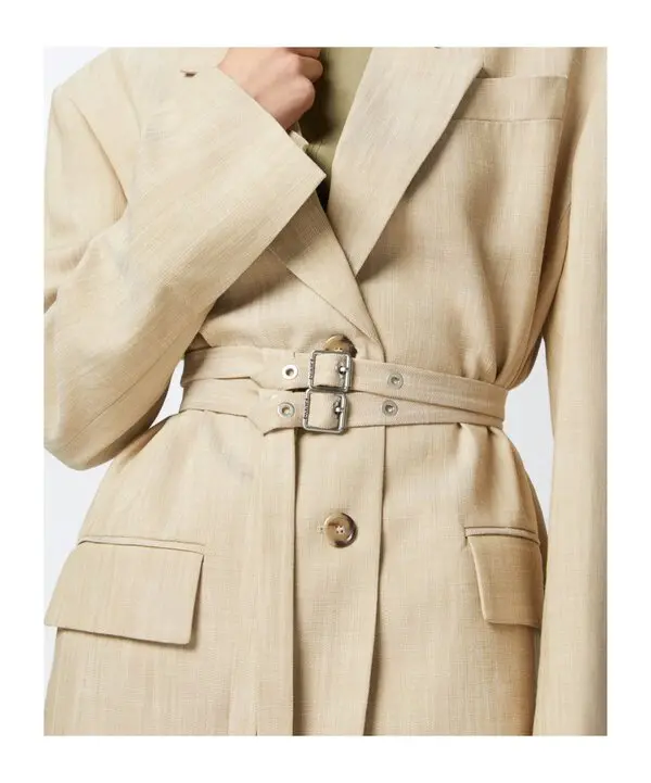 Pinko Belted Oversized Blazer Jacket