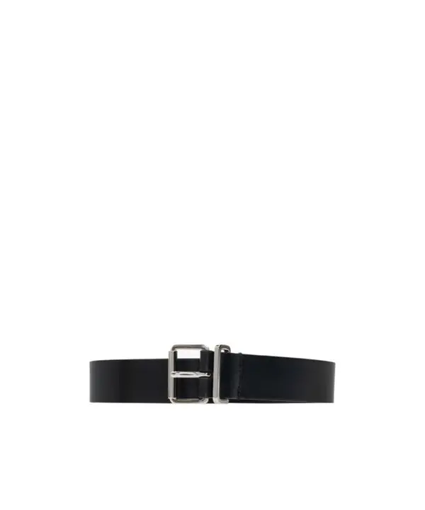 Dsquared2 Logo Embossed Buckle Belt - Black