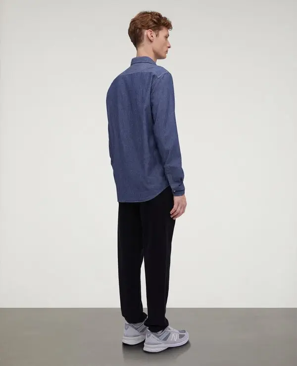 Aspesi Chest-pocket Long-sleeve Shirt - Blue