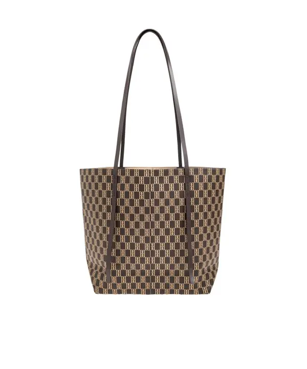 BY MALENE BIRGER Abi Monogram Tote Bag - Brown