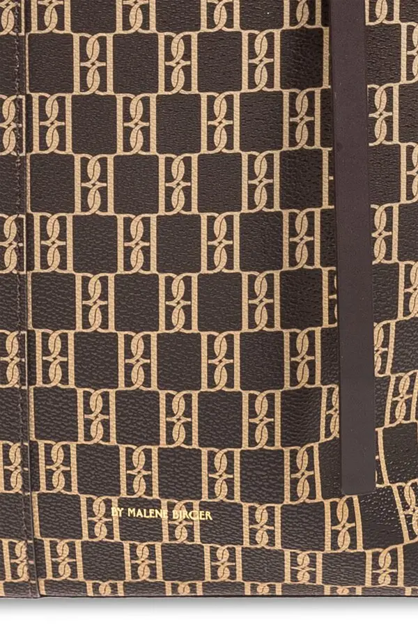 BY MALENE BIRGER Abi Monogram Tote Bag - Brown