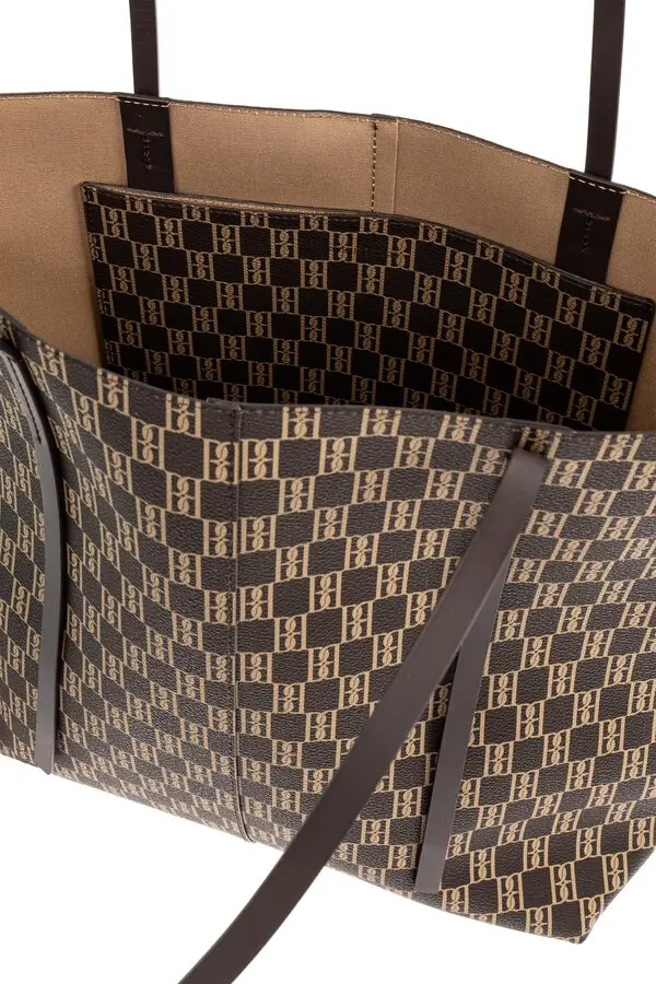 BY MALENE BIRGER Abi Monogram Tote Bag - Brown