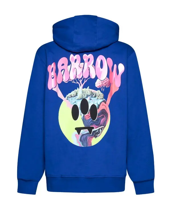 BARROW Logo Printed Drawstring Hoodie