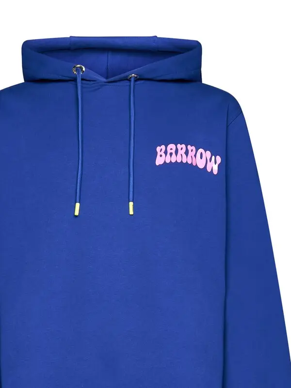 BARROW Logo Printed Drawstring Hoodie
