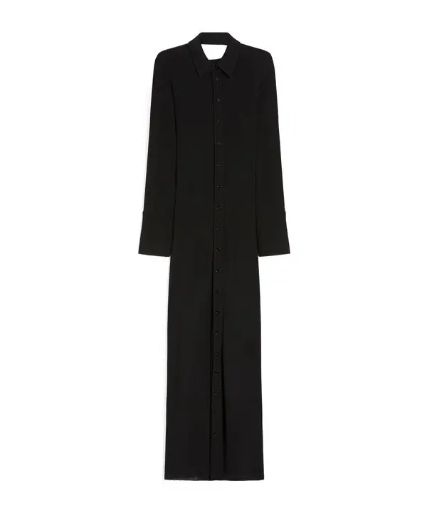 Sportmax Nias Button-up Maxi Dress - Black