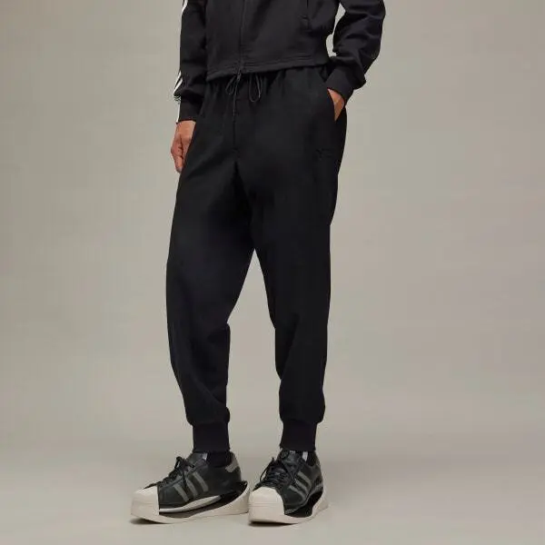 Y3 Elasticated Waistband Tapered-leg Trousers