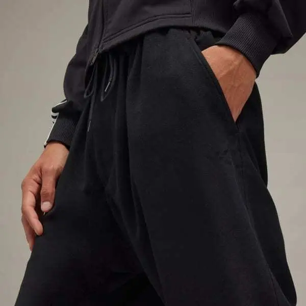 Y3 Elasticated Waistband Tapered-leg Trousers