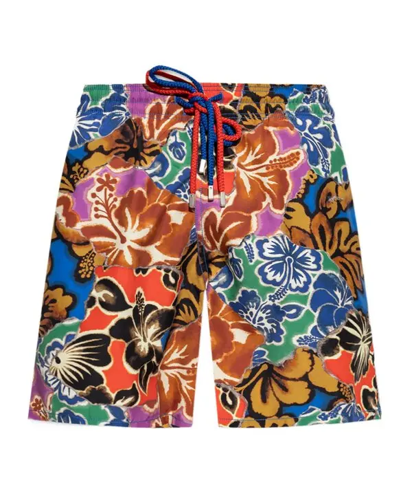 Palm Angels X Vilebrequin Graphic Print Swim Shorts - Multicolor
