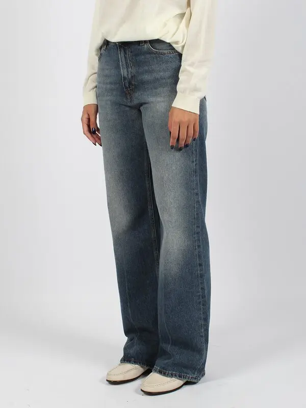 HAIKURE Belt Ring Denim Trousers