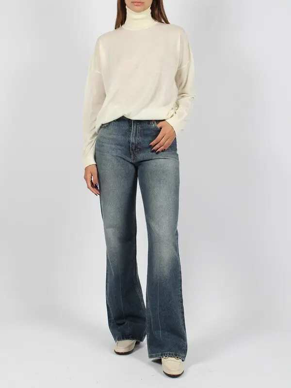 HAIKURE Belt Ring Denim Trousers