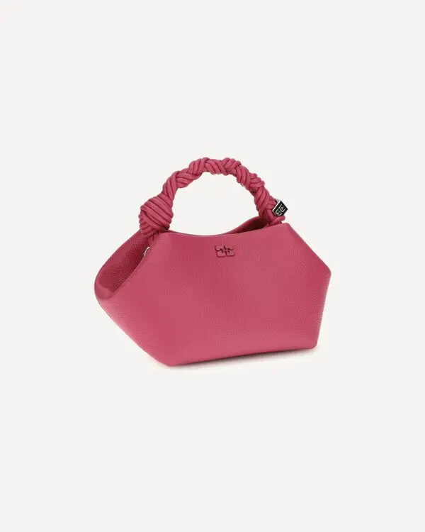 GANNI Small Bou Logo Detailed Shoulder Bag - Red