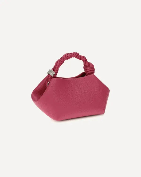 GANNI Small Bou Logo Detailed Shoulder Bag - Red