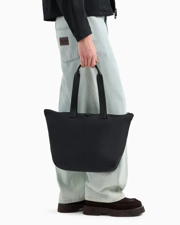 Giorgio Armani Emporio Armani Large Asv Tote Bag With Matching Pouch