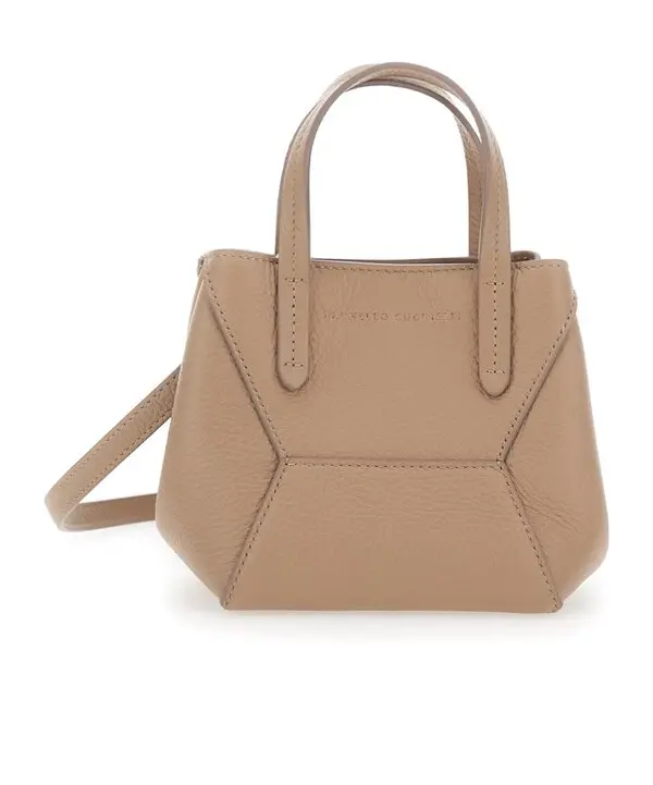 Brunello Cucinelli Duo Mini Top Handle Bag - Beige