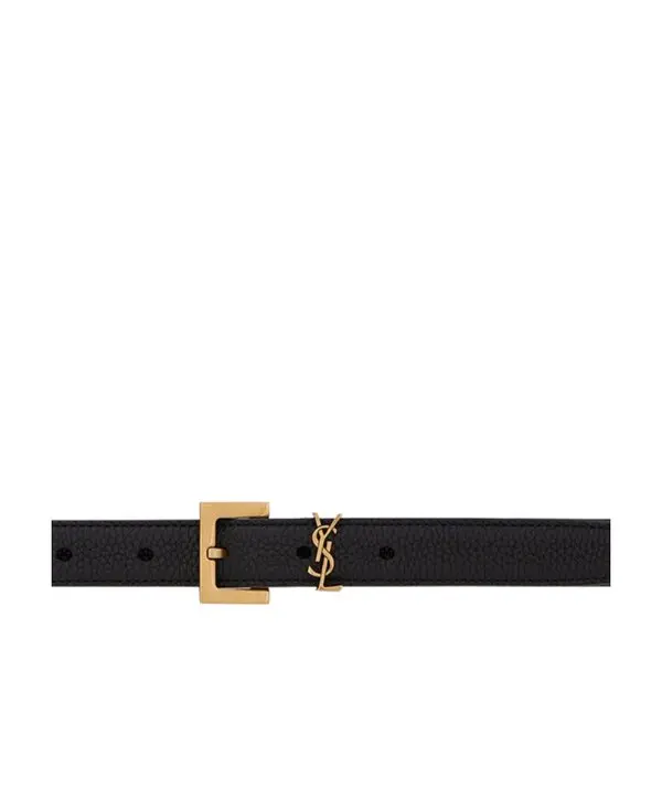 Saint Laurent Cassandre Thin Belt