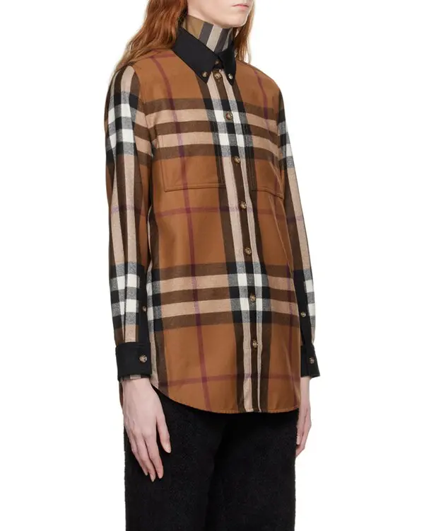 Burberry Checked Buttoned Shirt