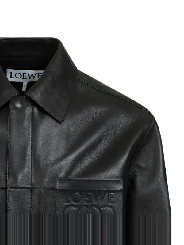 Loewe Long-sleeved Leather Shirt