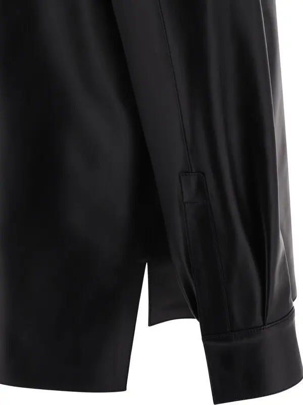 Loewe Long-sleeved Leather Shirt