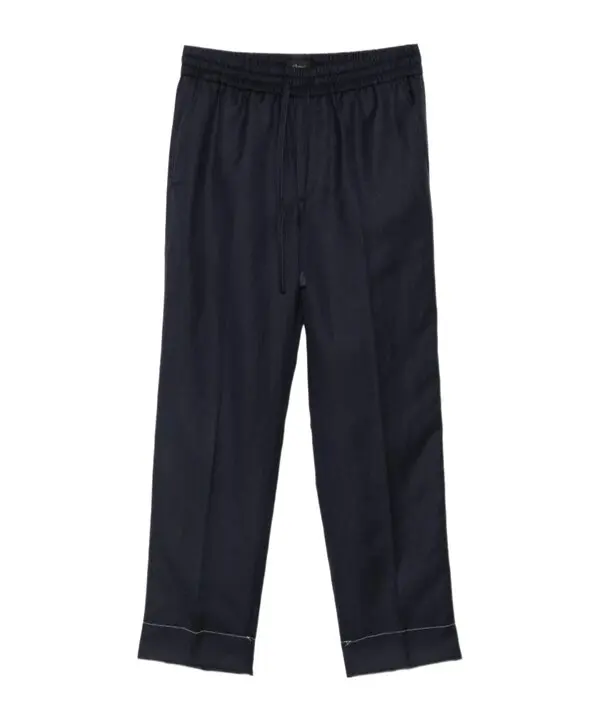 Brioni Pleated Casual Pants With Drawstring - Black