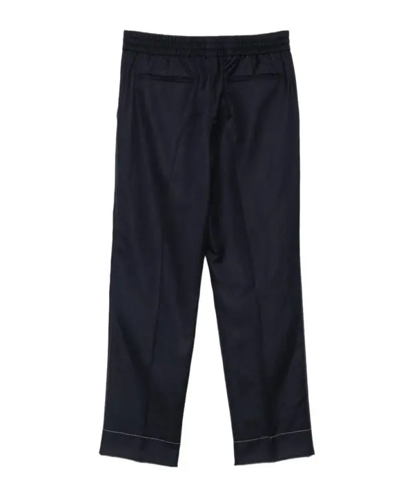 Brioni Pleated Casual Pants With Drawstring - Black