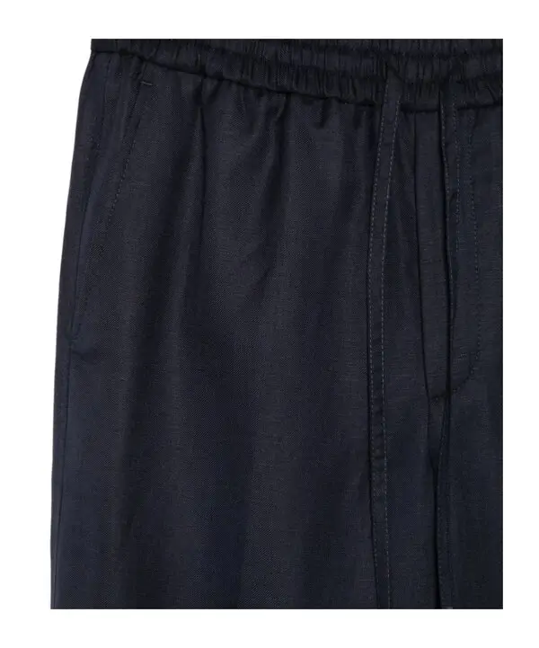 Brioni Pleated Casual Pants With Drawstring - Black