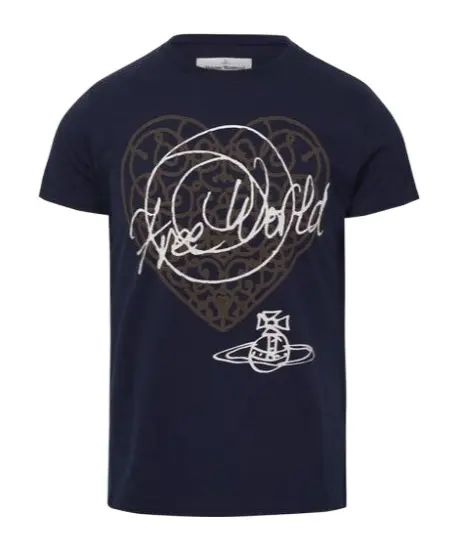 VIVIENNE WESTWOOD Free World-heart Peru T-shirt