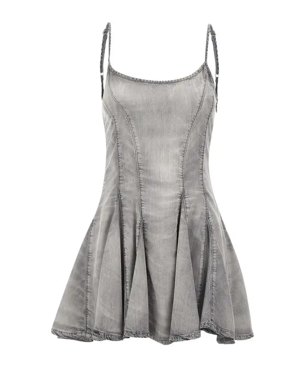 DIESEL® Denim Mini Dress - Grey