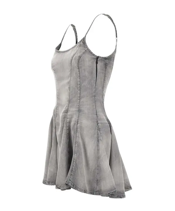 DIESEL® Denim Mini Dress - Grey