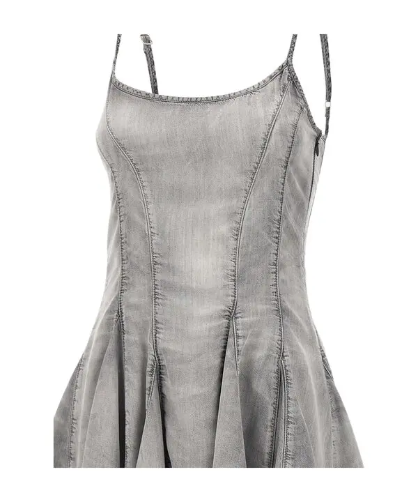 DIESEL® Denim Mini Dress - Grey