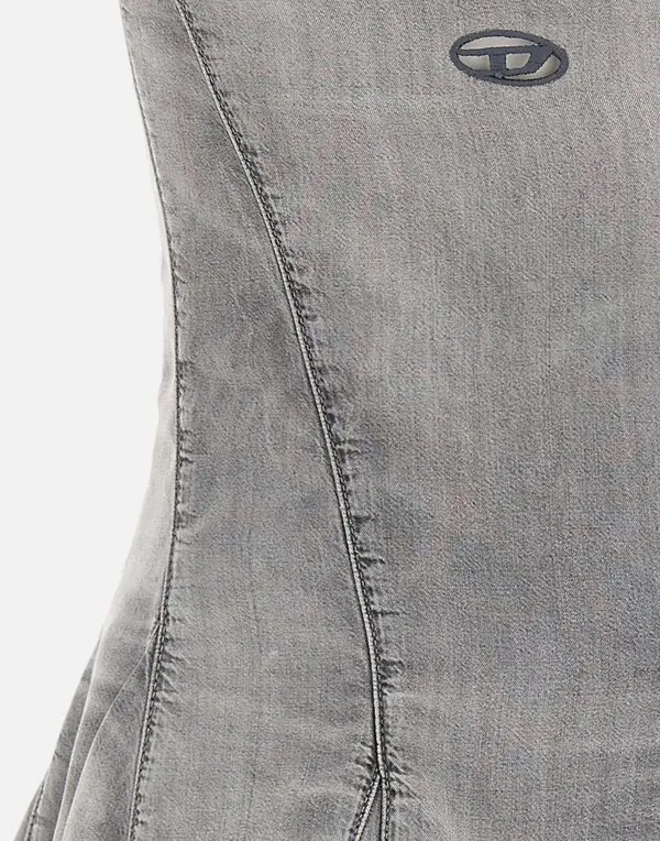 DIESEL® Denim Mini Dress - Grey