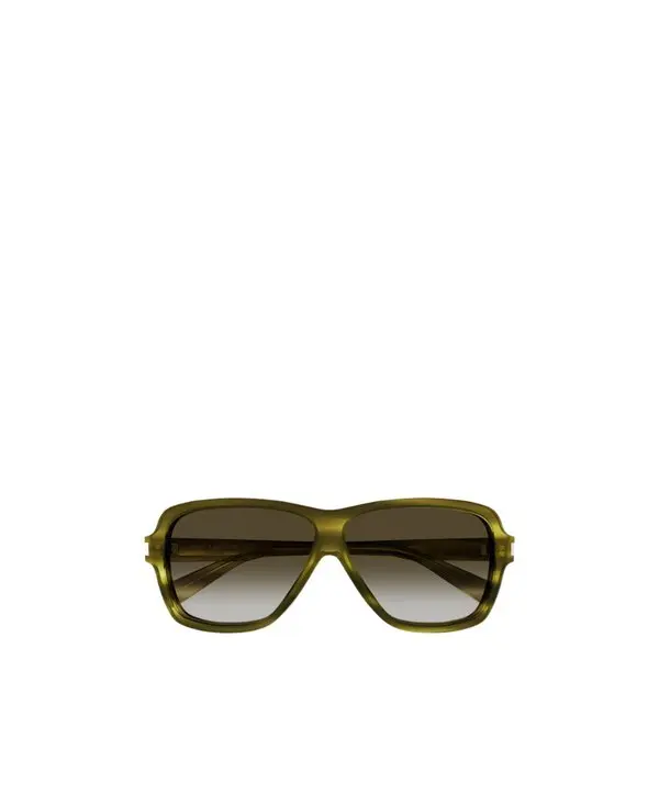 Saint Laurent Sl 609 Aviator Sunglasses - Green