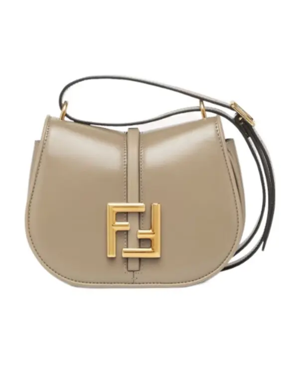 Fendi C'mon Small Satchel Bag - Nude
