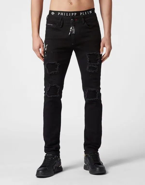 Philipp Plein Multi-pocket Jeans - Black