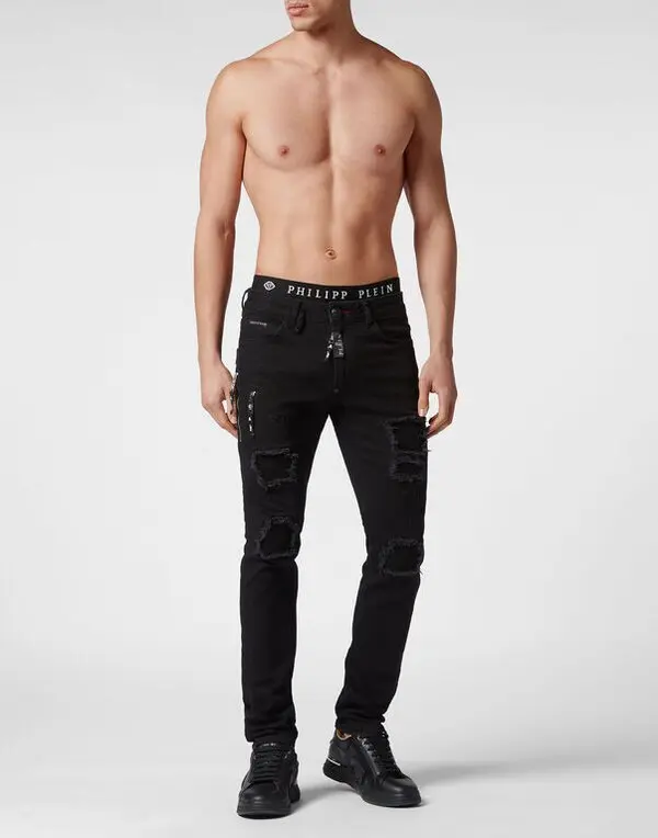 Philipp Plein Multi-pocket Jeans - Black
