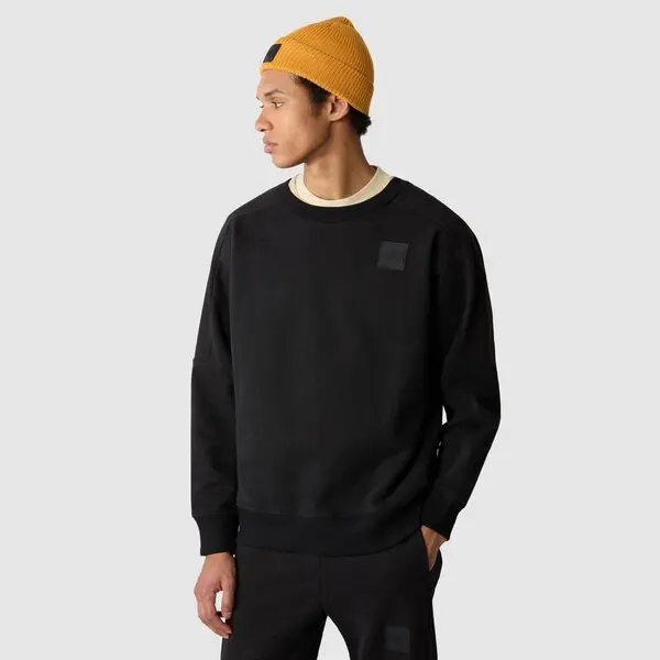 The North Face Logo Patch Crewneck Sweatshirt - Black