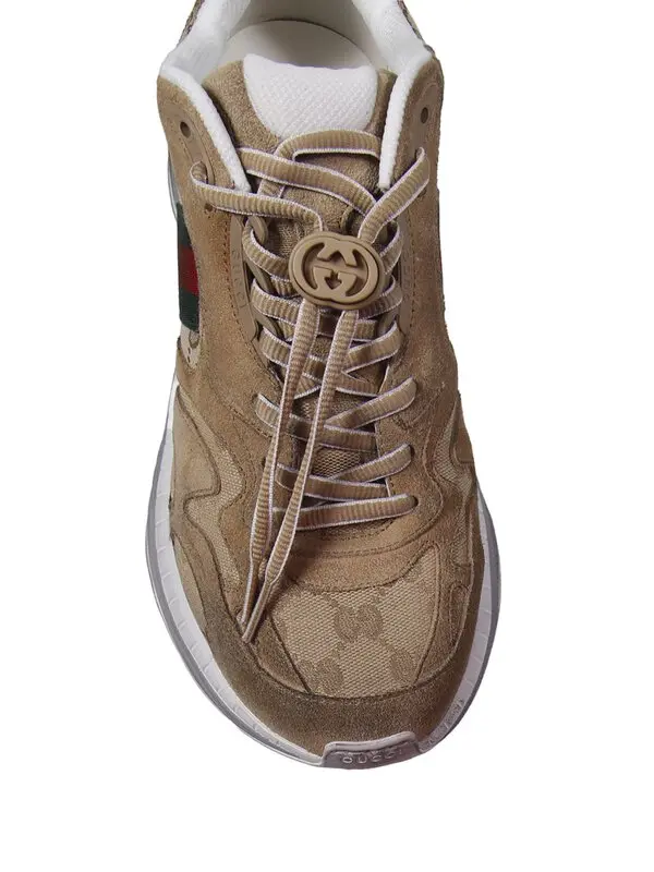 Gucci 2.0 Lace-up Trainers - Brown
