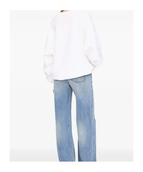 ANINE BING Miles Logo Embroidered Sweatshirt