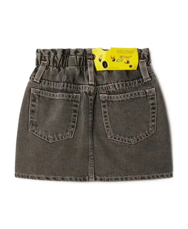 Off-White Logo-tape Denim Skirt
